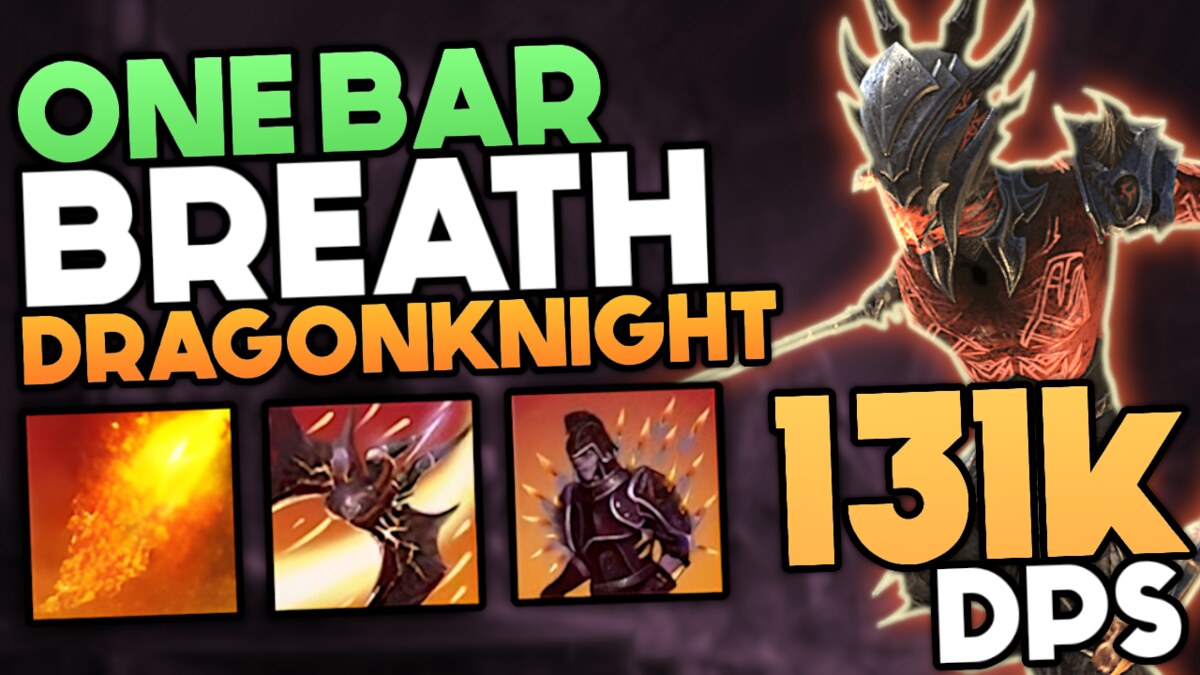 One Bar Breath Dragonknight DPS Build | U50 | ESO